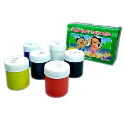 Tinta guache 6 cores